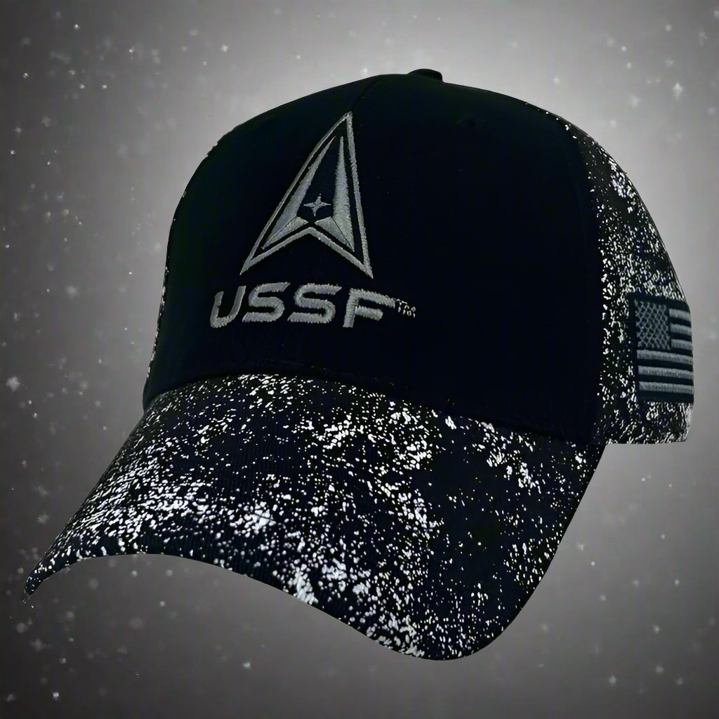 Space Force Black/Star Hat | The Galactic Emporium